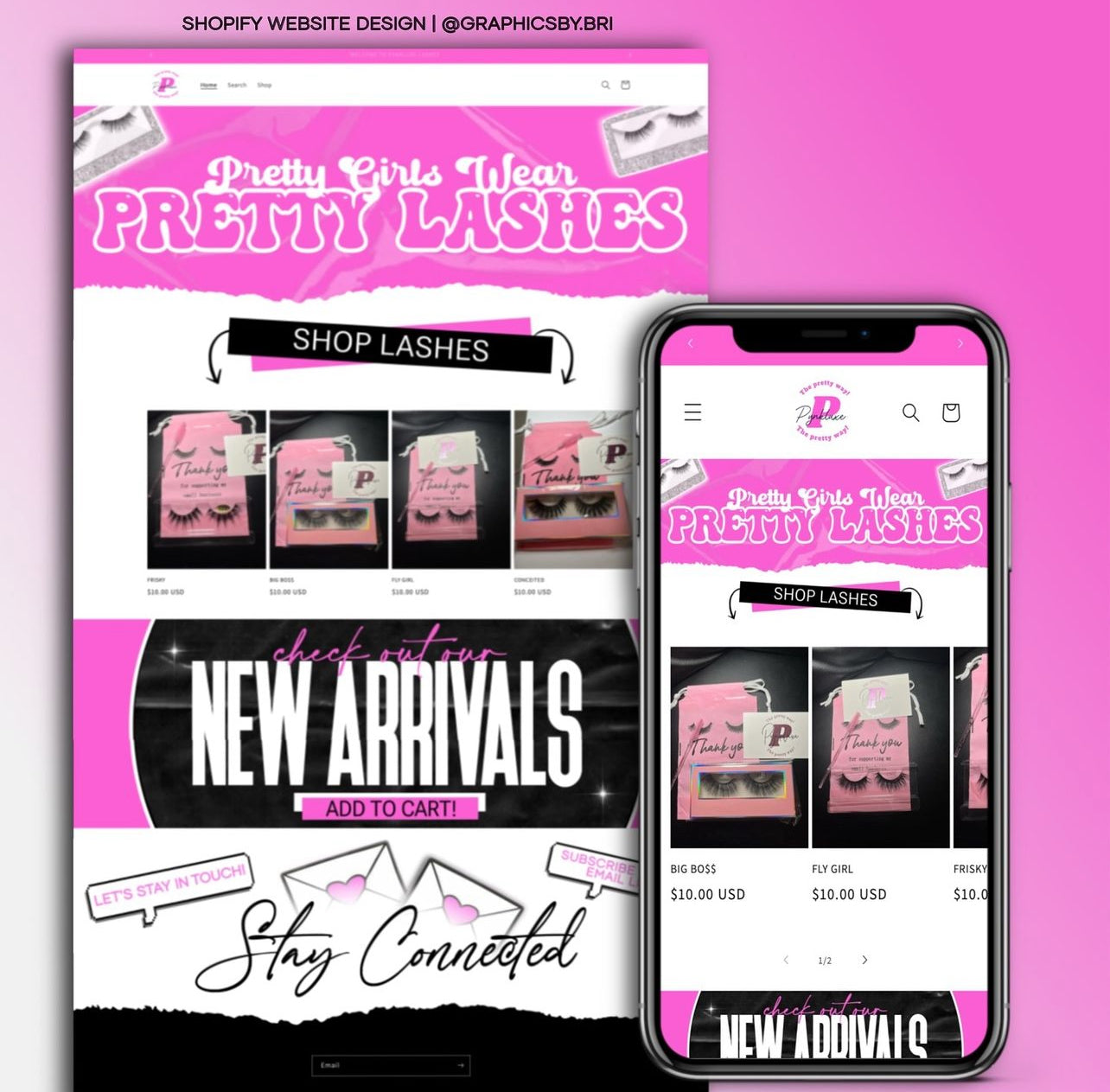 WEBSITE DESIGN / REVAMP – Graphics By Bri