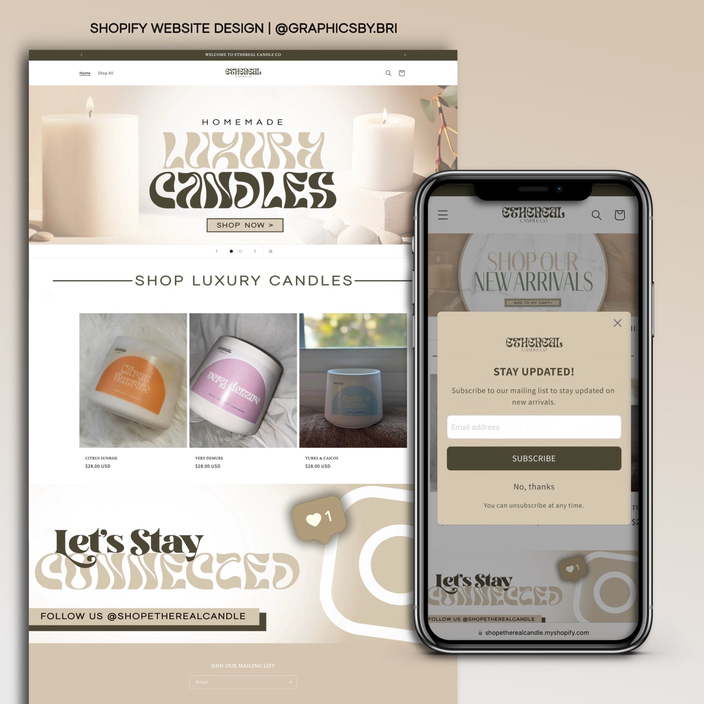 WEBSITE DESIGN / REVAMP – Graphics By Bri