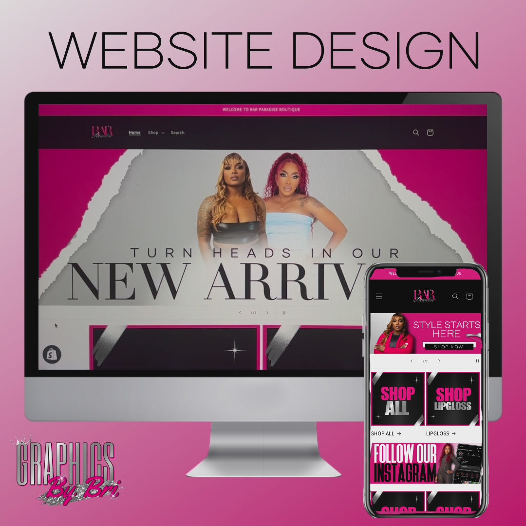 WEBSITE DESIGN / REVAMP – Graphics By Bri