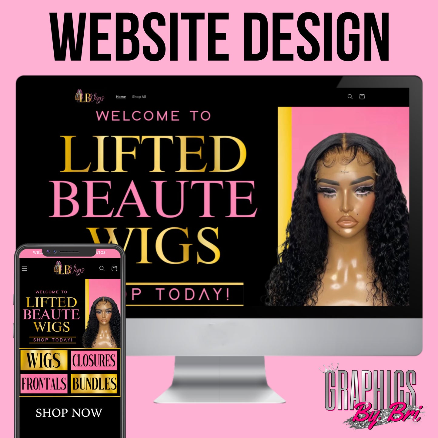 WEBSITE DESIGN / REVAMP – Graphics By Bri