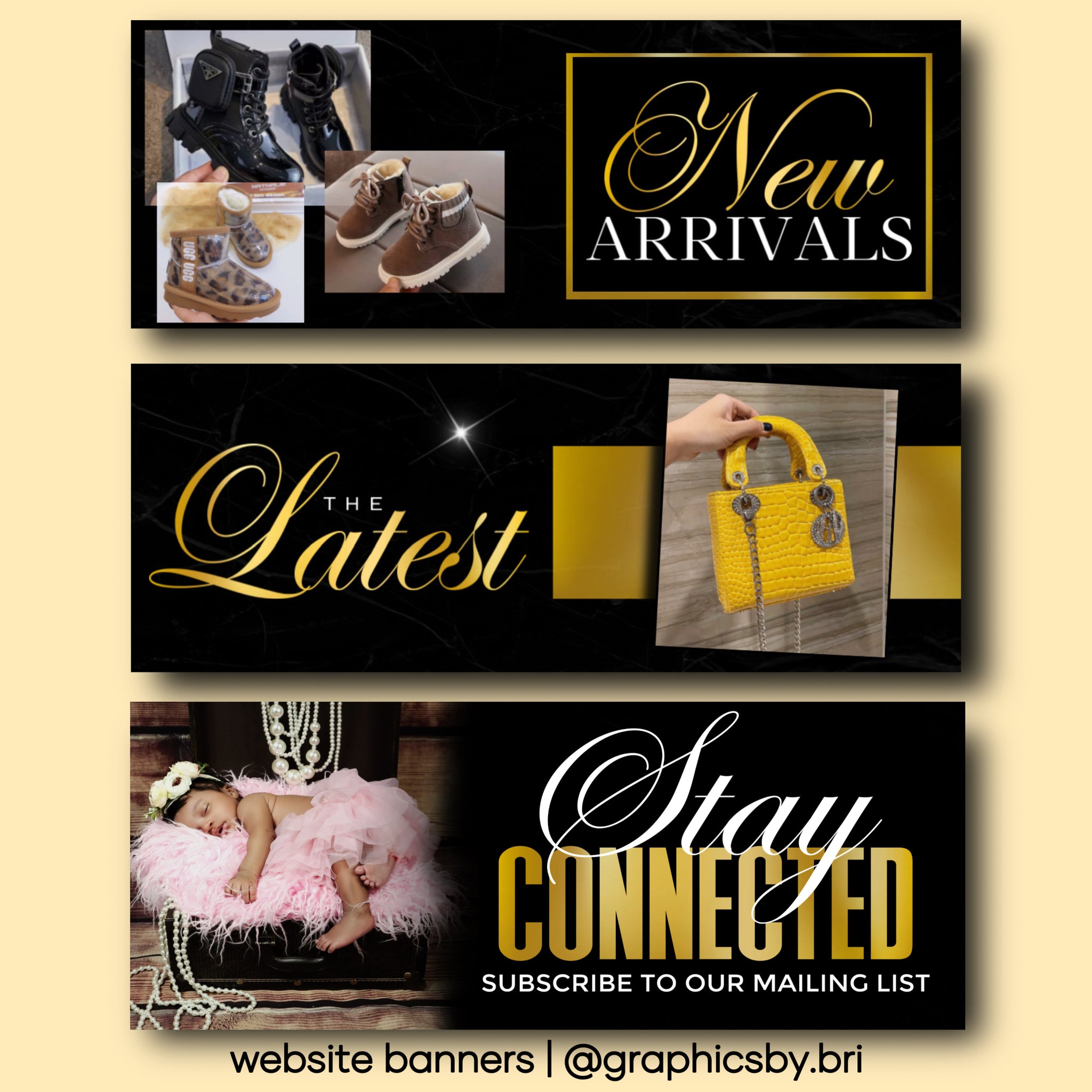 WEBSITE BANNER DESIGN – Graphics By Bri